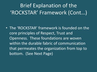 The ‘ROCKSTAR’ Framework for Ensuring Blissful Employee Relations | PPTX