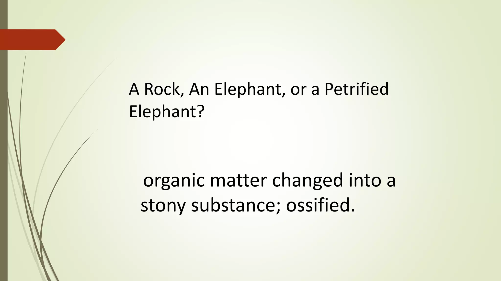 The rocks were alive | PPTX