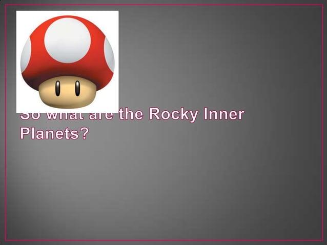 The rocky inner planets, by | PPTX | Geology | Science
