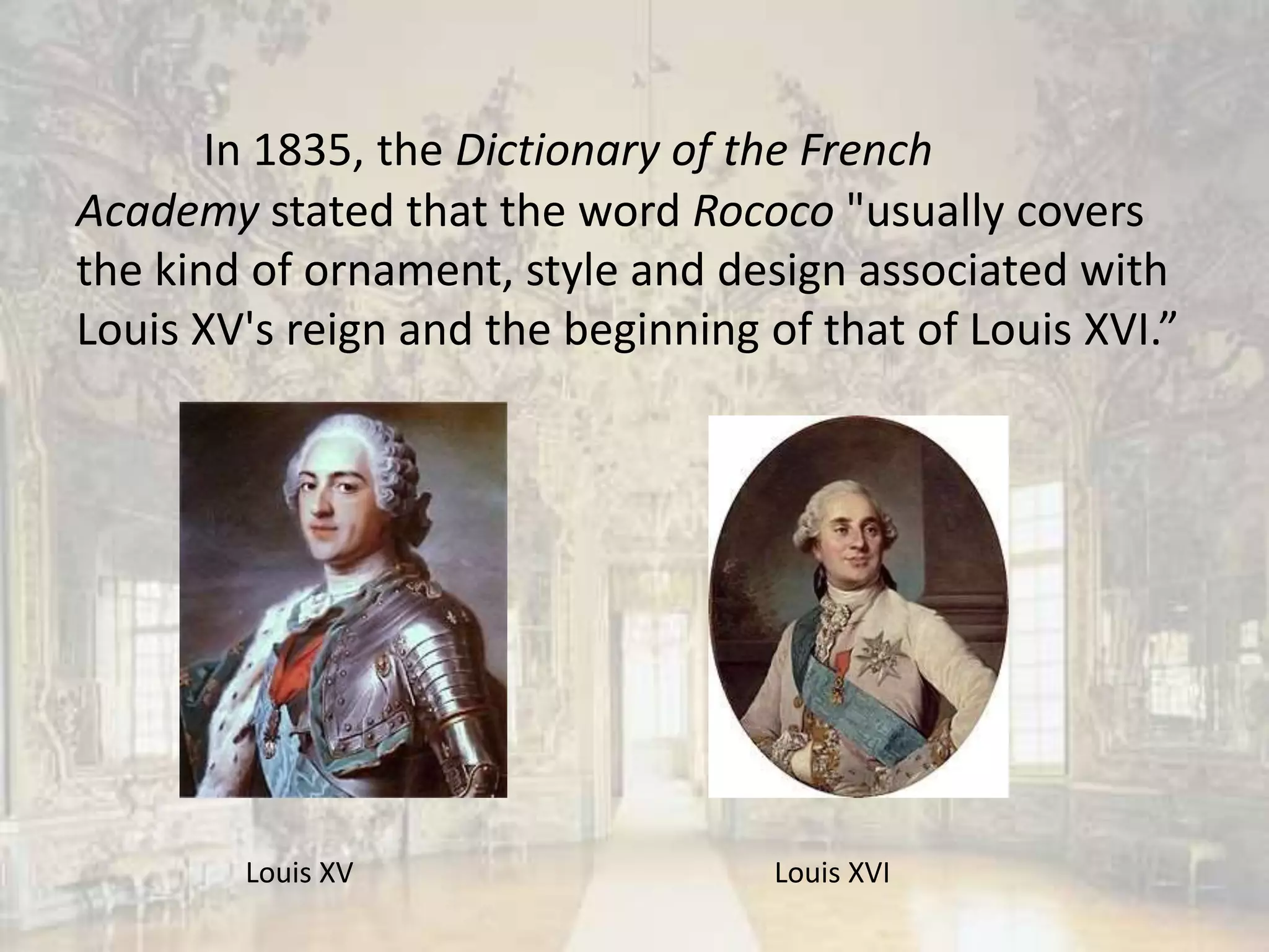 The Rococo | PPTX