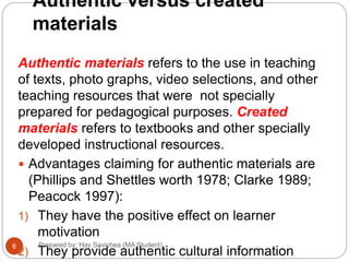 The role and design of instructional materials | PPTX