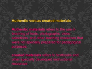 The role and design of instructional materials (2) | PPTX