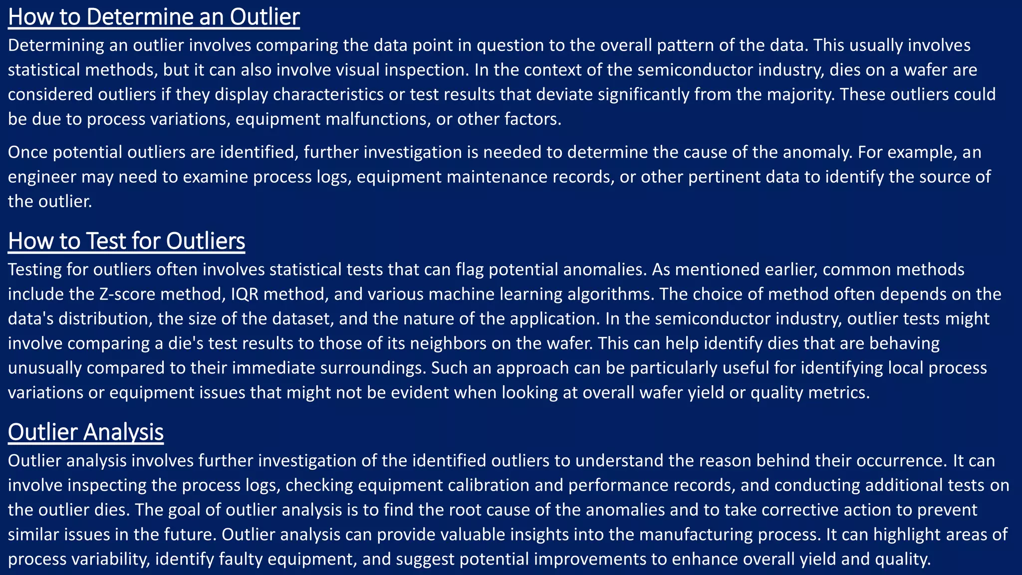 The Role and Detection of Outliers in Semiconductor Quality Control ...