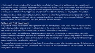 The Role and Detection of Outliers in Semiconductor Quality Control ...