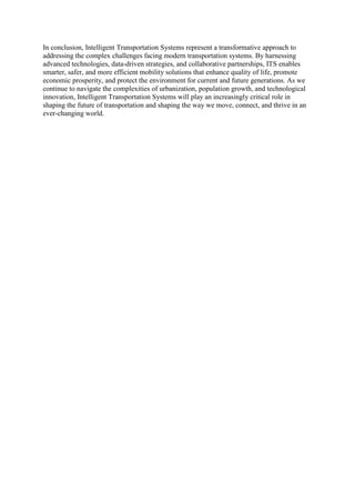 The Role and Impact of Intelligent Transportation Systems | GQ Research ...