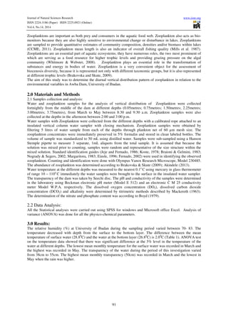 The role of abiotic factors in diurnal vertical distribution of | PDF