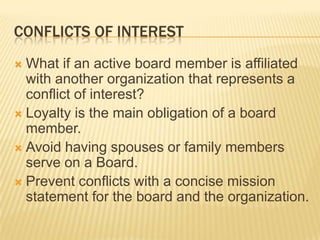 The role of a board of directors | PPT