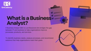 The Role of a Business Analyst: A Comprehensive guide | PDF