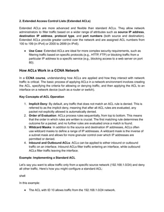 The Role of Access Control Lists (ACLs) in CCNA Networking.pdf