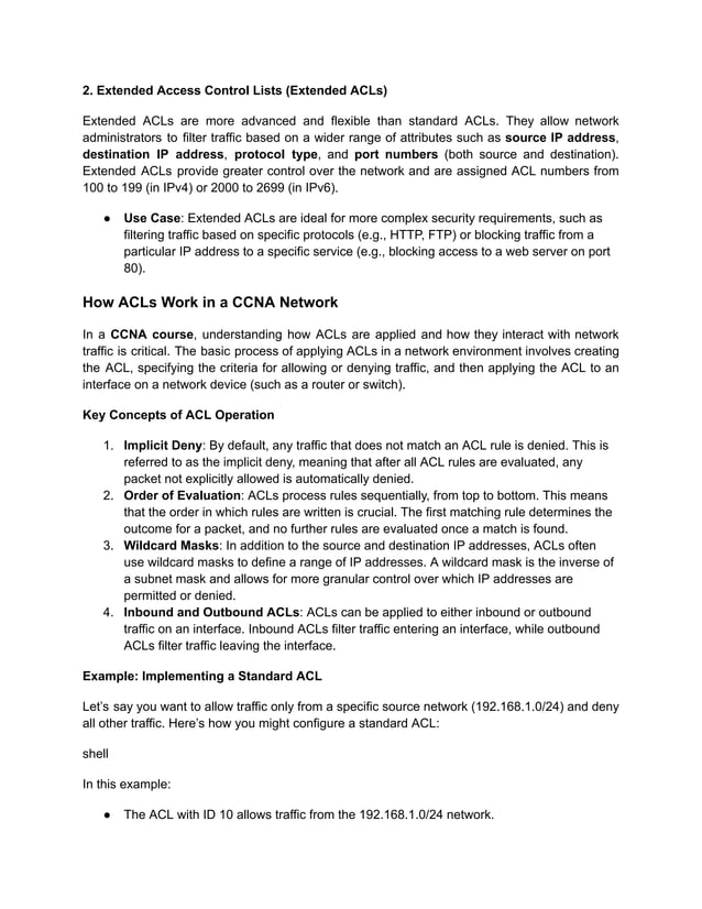 The Role of Access Control Lists (ACLs) in CCNA Networking.pdf