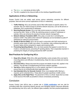 The Role of Access Control Lists (ACLs) in CCNA Networking.pdf