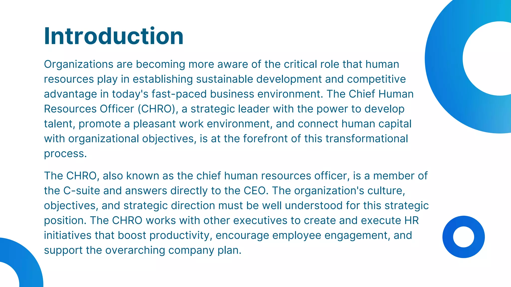 The Role of a CHRO.pptx | Human Resources | Business