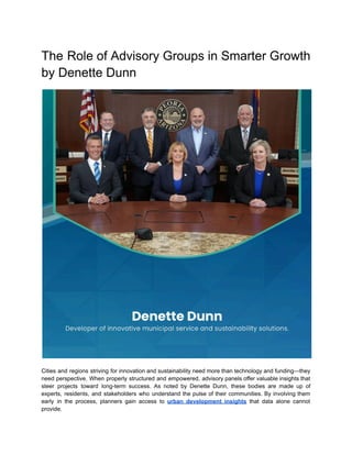 The Role of Advisory Groups in Smarter Growth | PDF