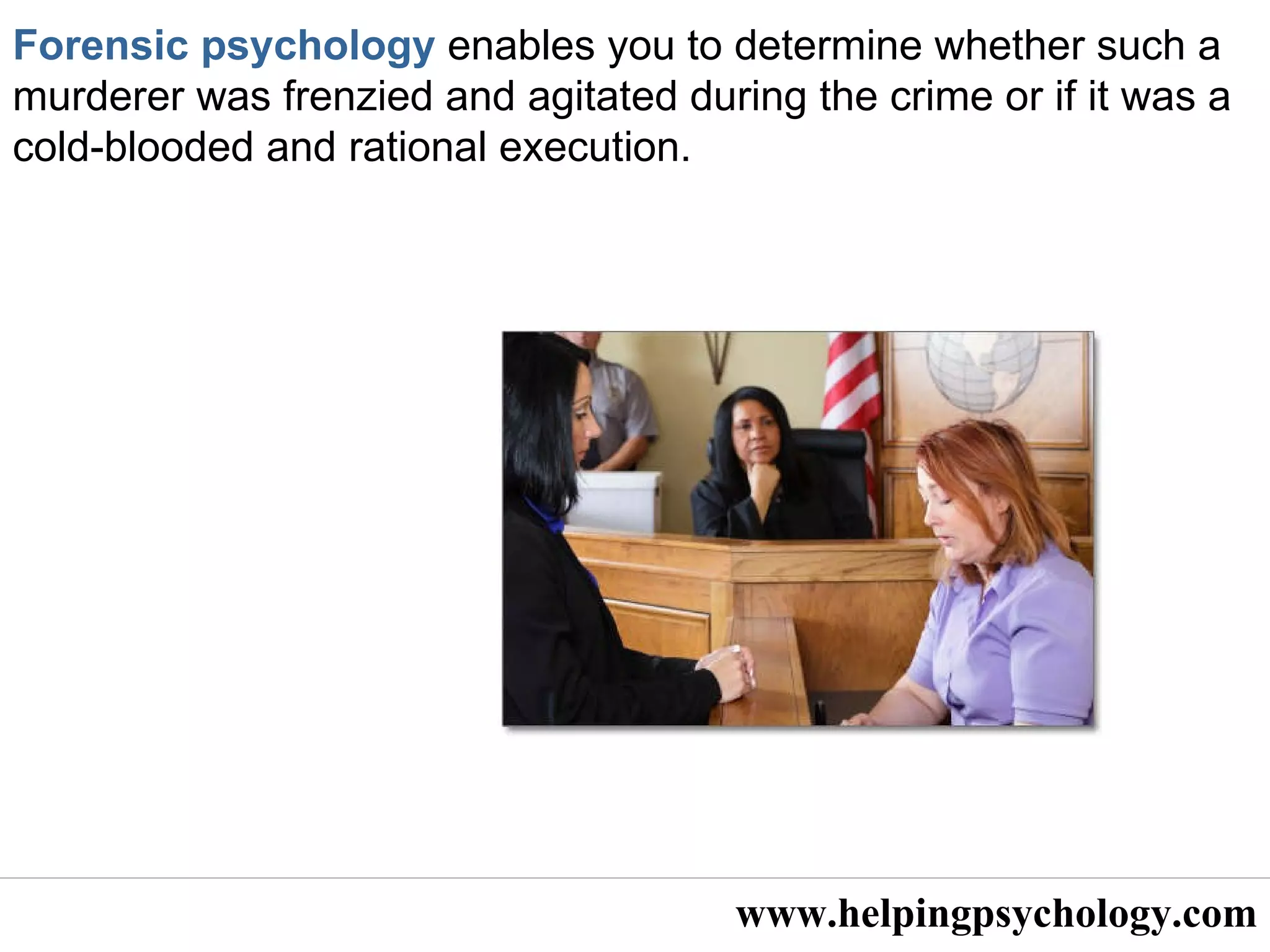 The Role of a Forensic Psychologist at a Crime Scene | PPT