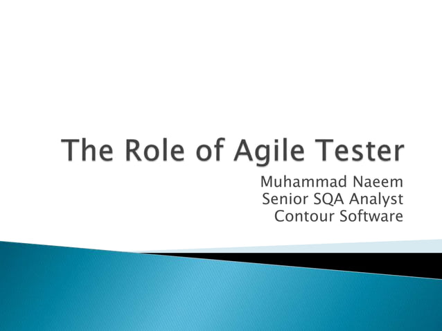 The role of agile tester | PPT