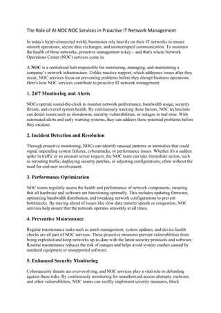 The Role of AI-NOC NOC Services in Proactive IT Network Management.docx