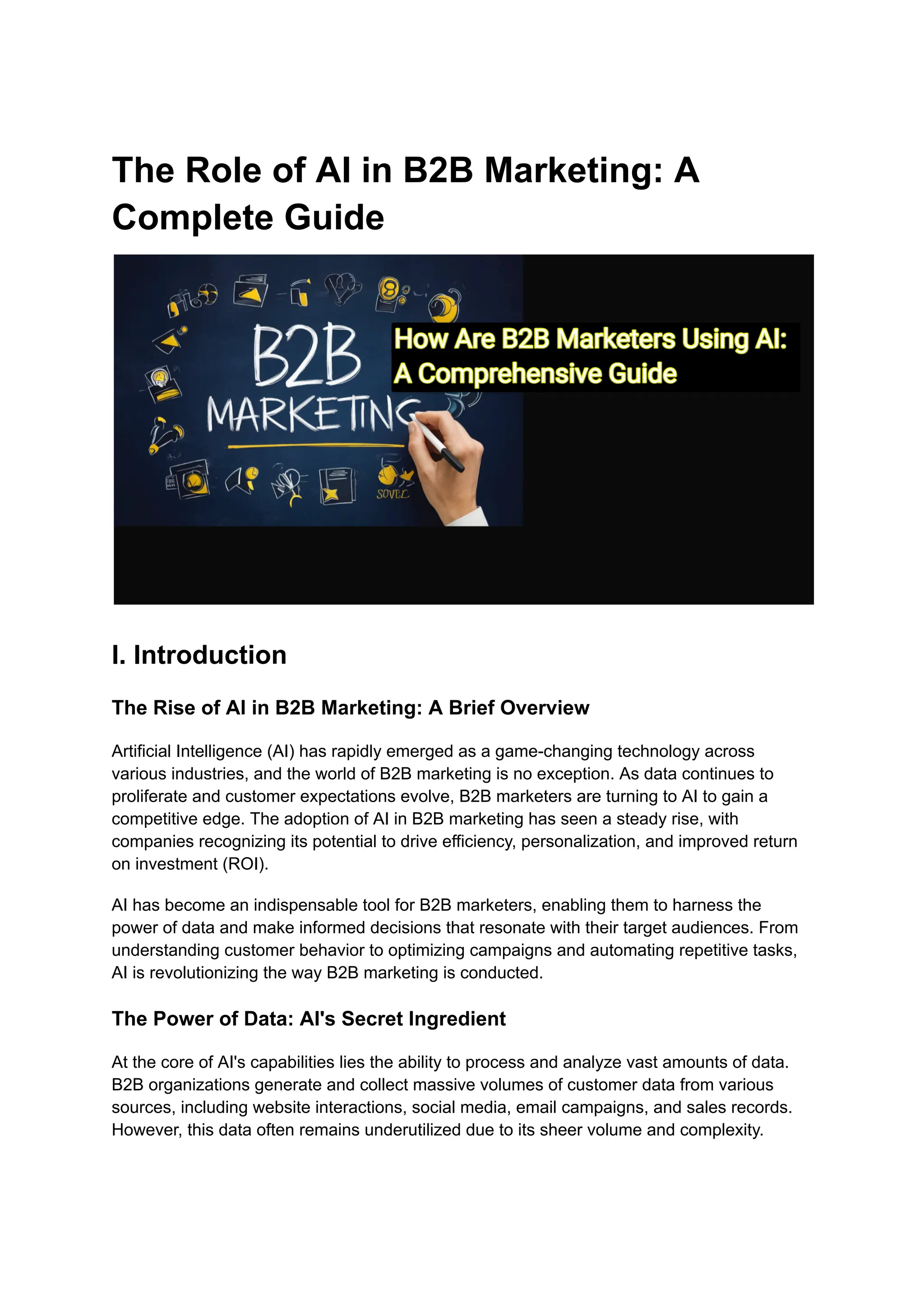 The Role of AI in B2B Marketing - A Complete Guide.pdf