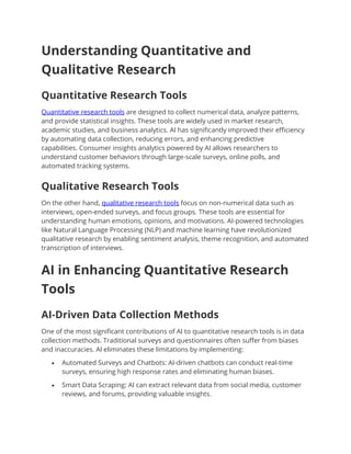 The Role of AI in Enhancing Quantitative Research Tool and Qualitative Research Tools.pdf