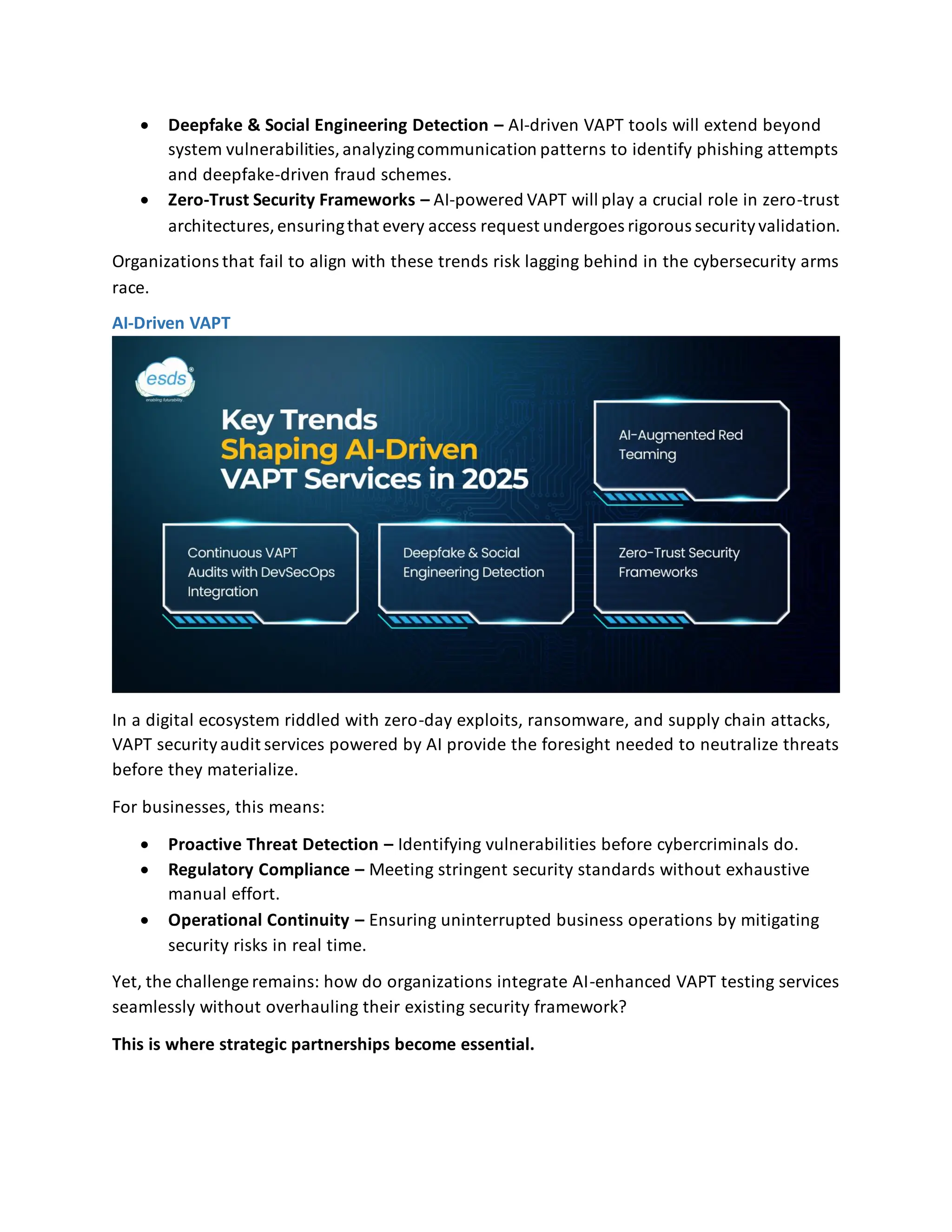 The Role of AI in Enhancing VAPT Services Preparing for 2025 Cybersecurity Challenges | PDF