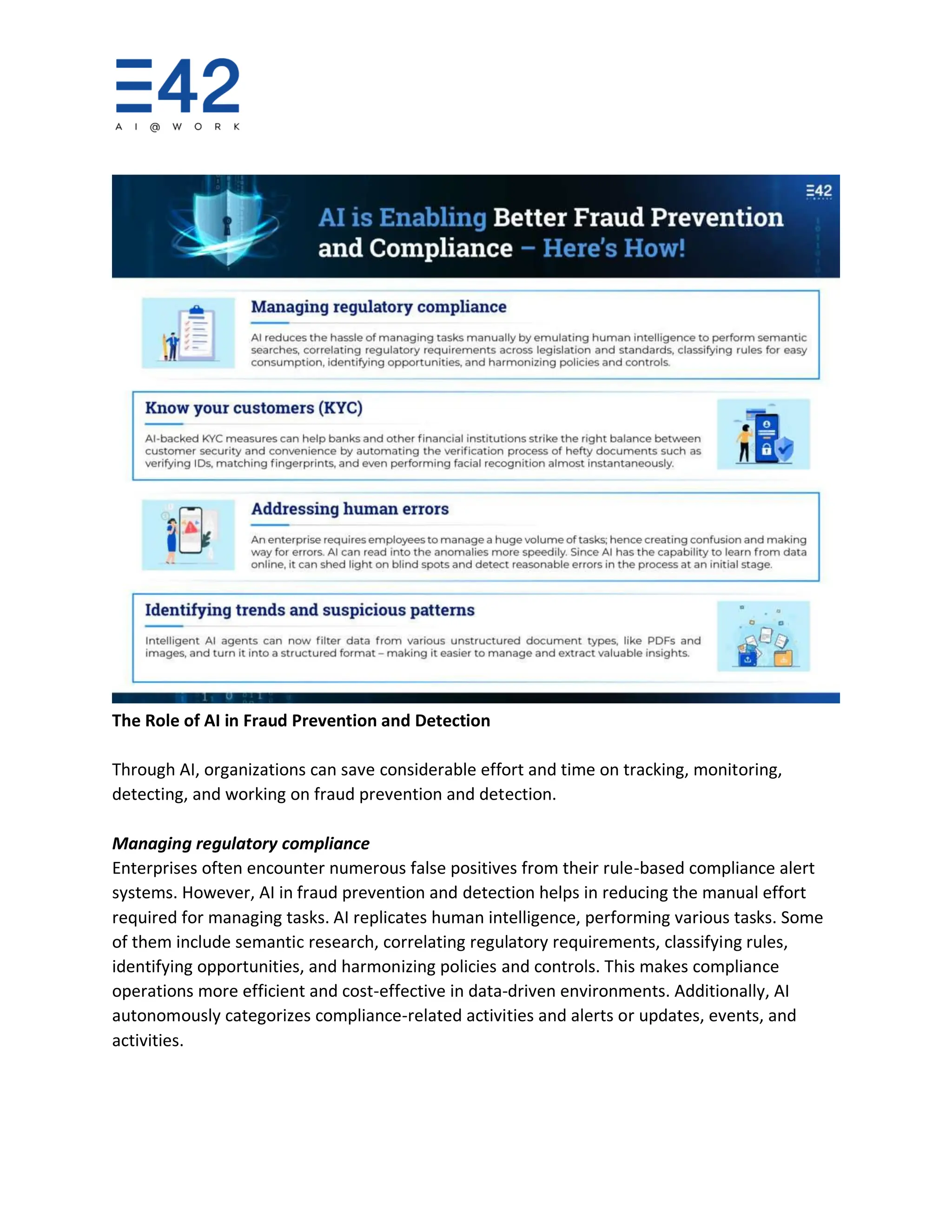 The Role Of Ai In Fraud Prevention And Detection Enhancing Compliance