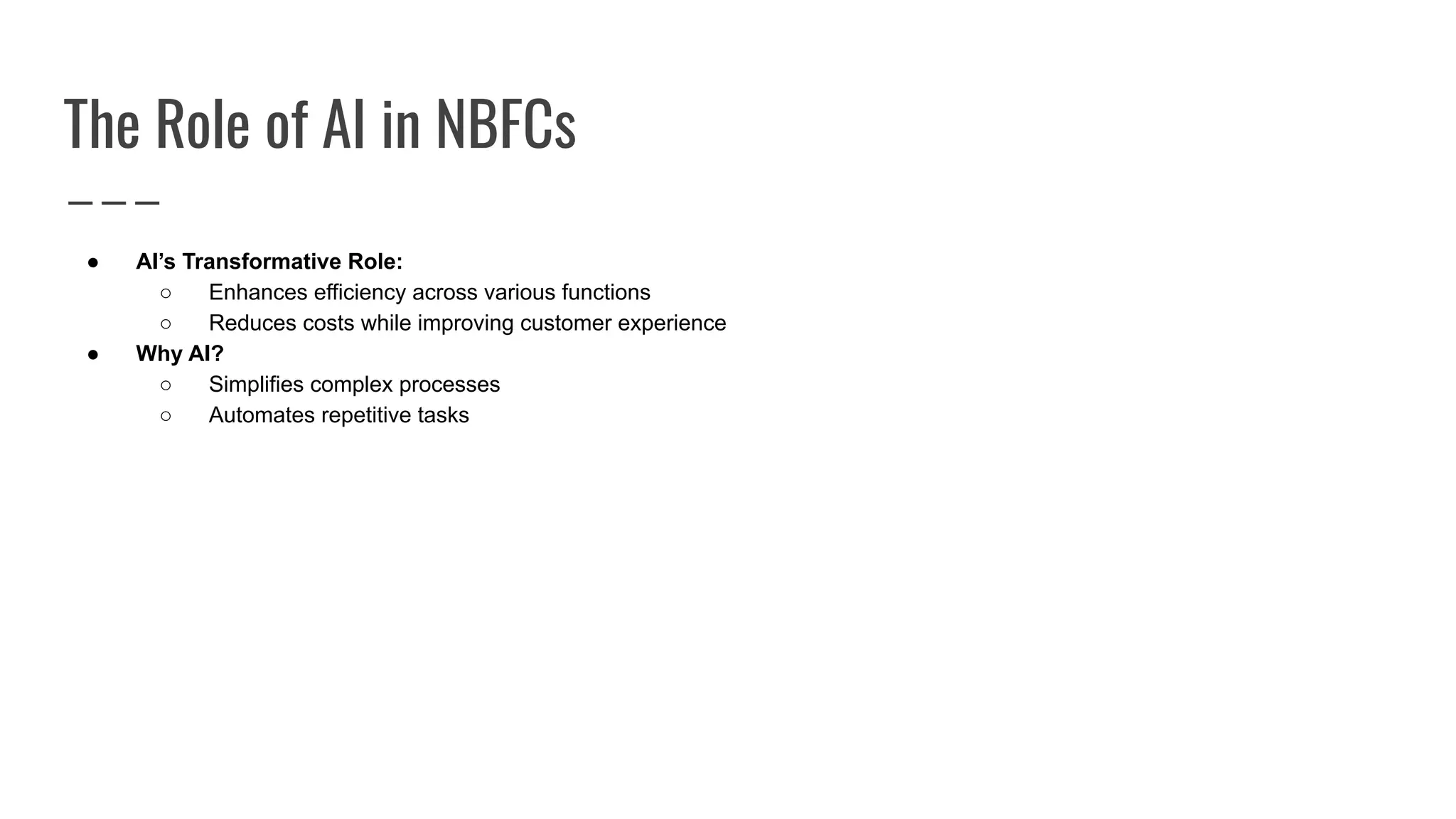 The Role of AI in Transforming NBFCs | PDF