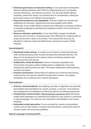 The Role of AI in Web3 Development serives | PDF