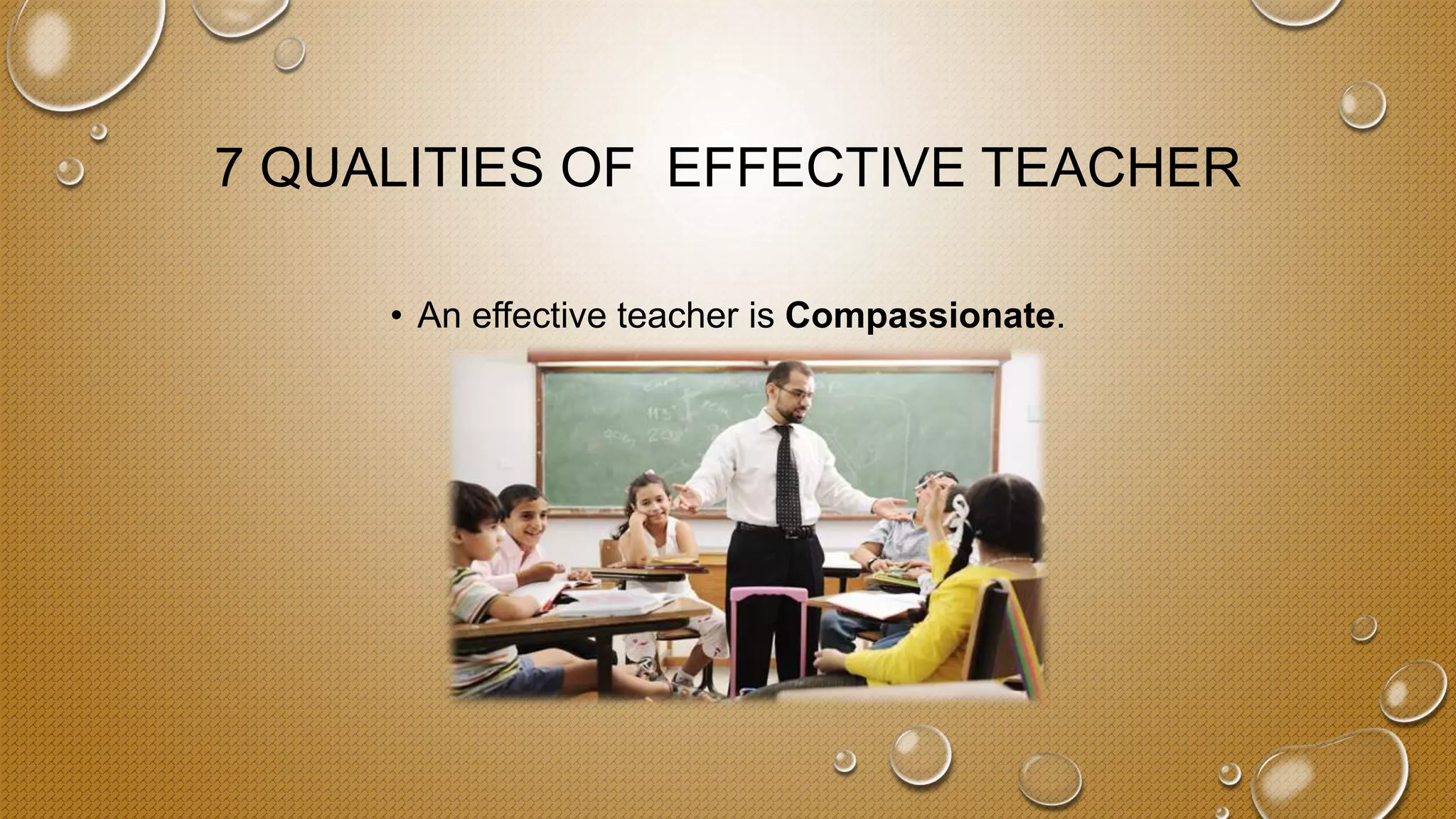 The role of an effective teacher | PPTX