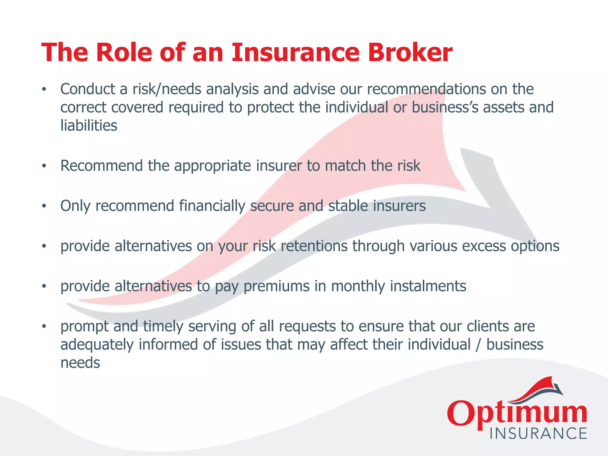 The role of an insurance broker | PDF