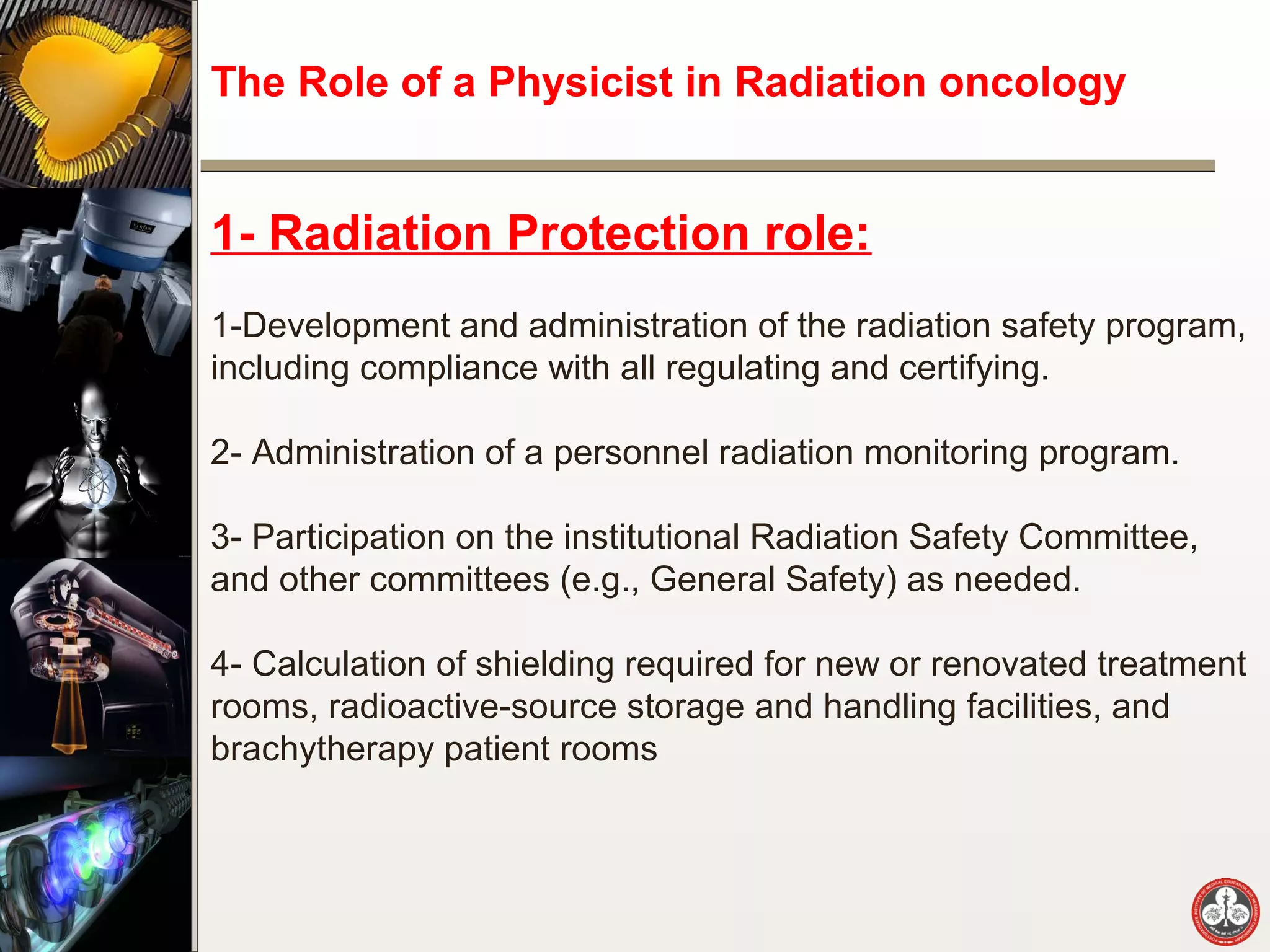 The role of a physicist in radiation oncology | PPT