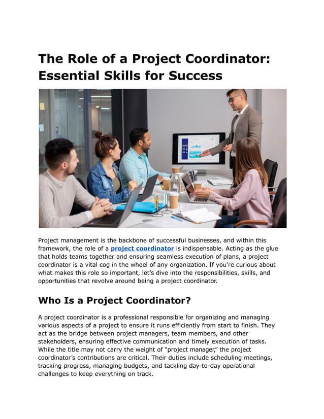 The Role of a Project Coordinator_ Essential Skills for Success.pptx