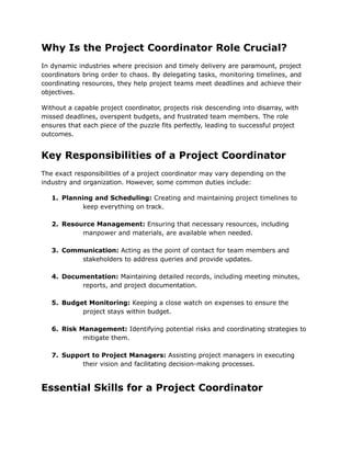 The Role of a Project Coordinator_ Essential Skills for Success.pptx