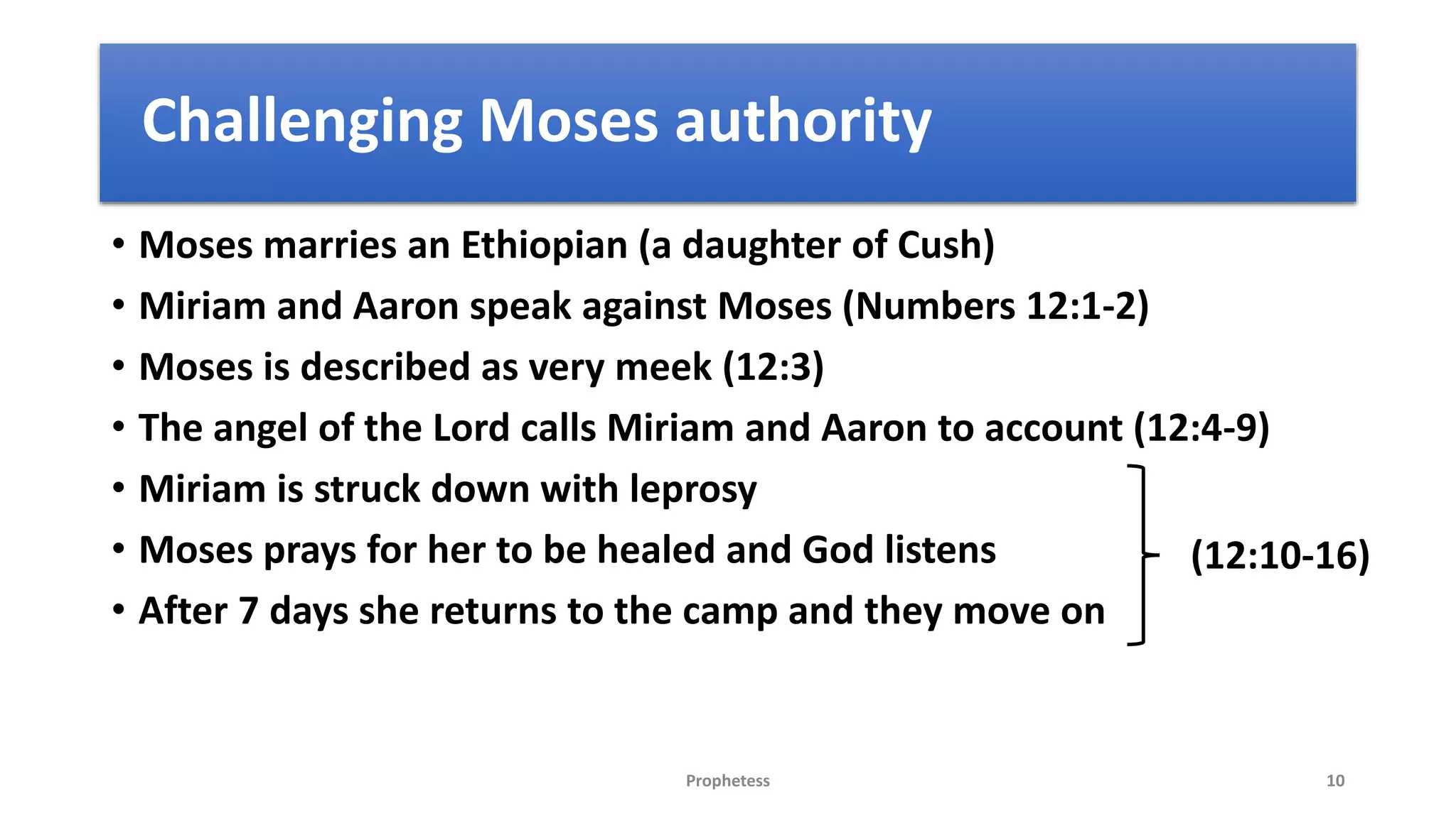 The role of a prophetess – | PPTX