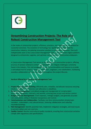 The Role of a Robust Construction Management Tool.pdf