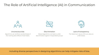 The Role of Artificial Intelligence (AI) in Communication | PDF