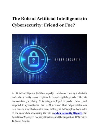 The Role of Artificial Intelligence in Cybersecurity.pdf