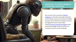 The Role of Artificial Intelligence in Modern Information Technology ...