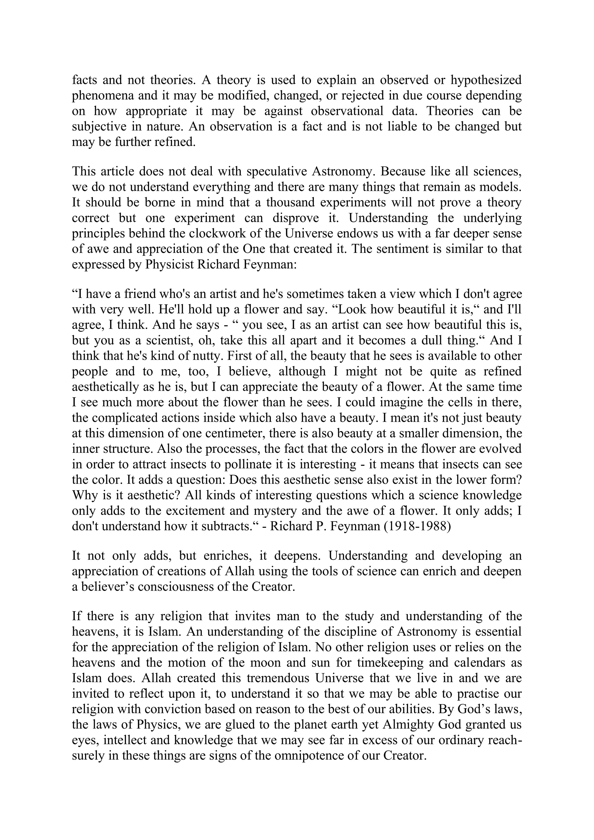 The role of astronomy in islam | PDF