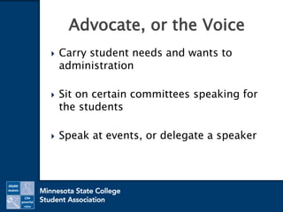 The Role of a Student Senate President | PPT | Free download