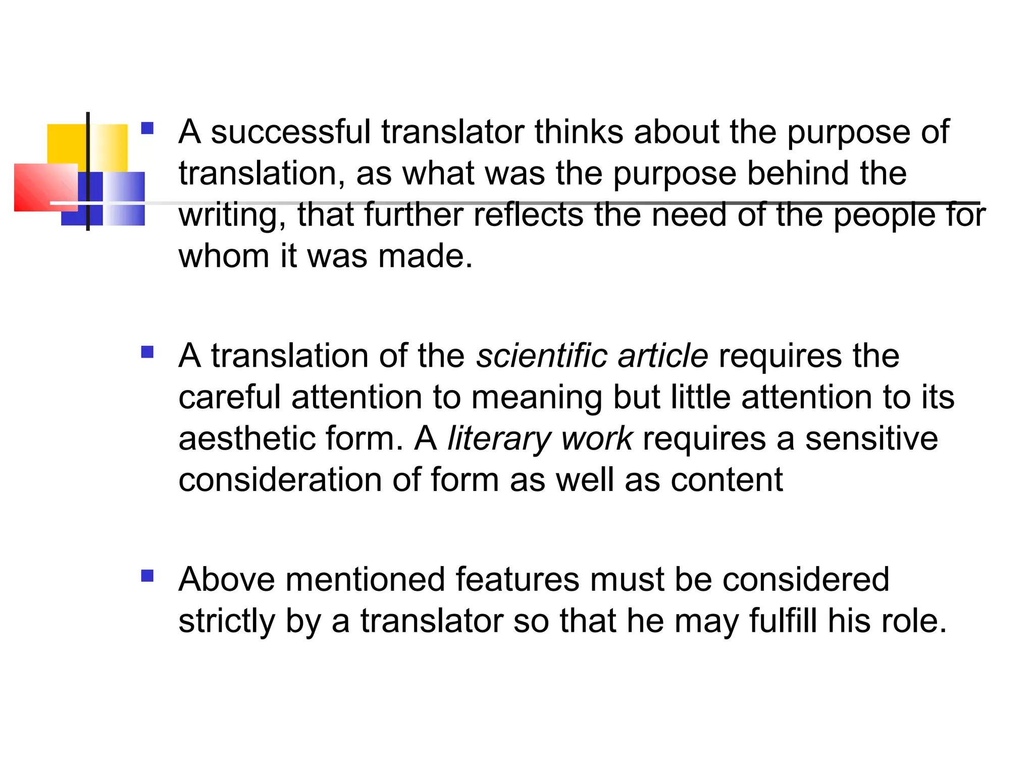 The role of a translator junaid shahid | PPT