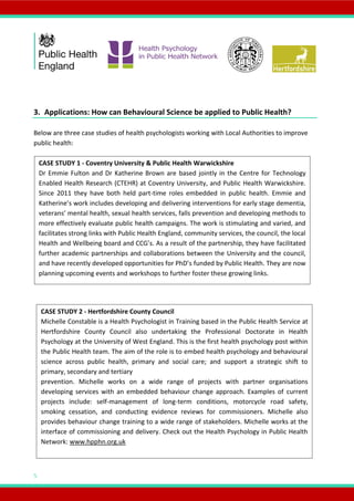 The role of behavioural science in public health final | PDF