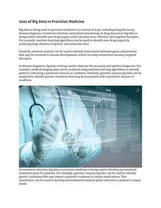The Role of big data in precision medicine | PDF