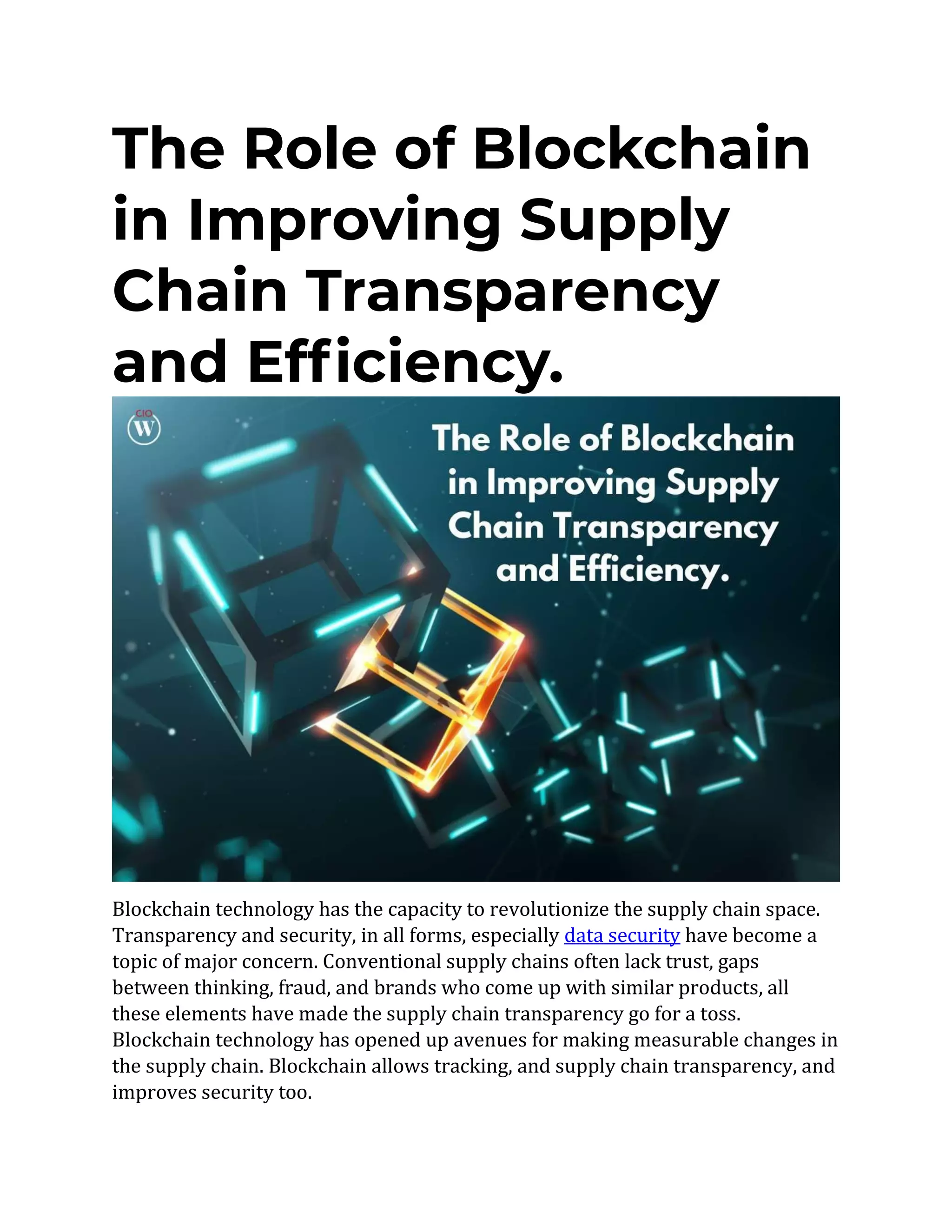 The Role of Blockchain in Improving Supply Chain Transparency and Efficiency.pdf