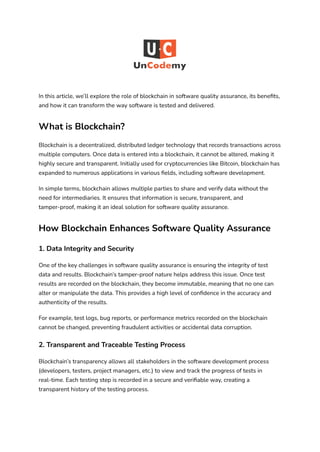 The Role of Blockchain in Software Quality Assurance.pdf