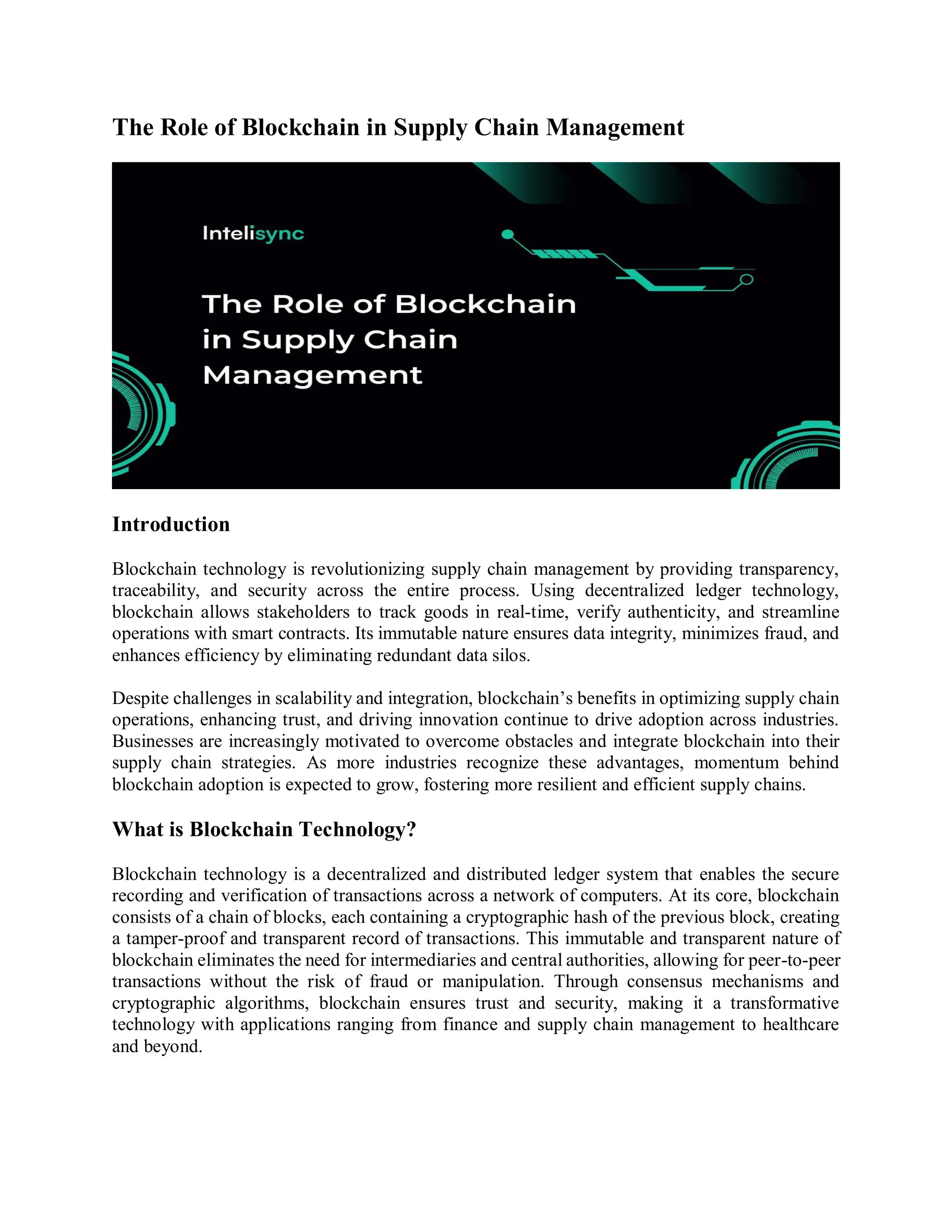 The Role of Blockchain in Supply Chain Management.pdf