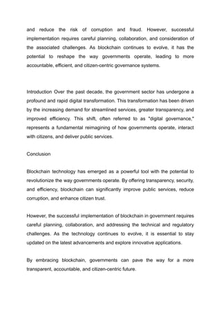 The Role of Blockchain Technology in E-Governance.pdf