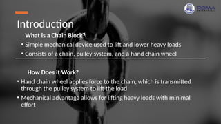 The Role of Chain Blocks in Heavy Lifting | PPTX
