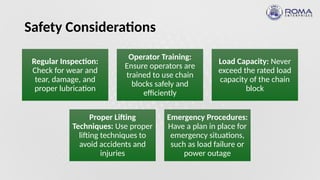 The Role of Chain Blocks in Heavy Lifting | PPTX
