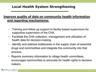 The Role of CHAs | PPTX
