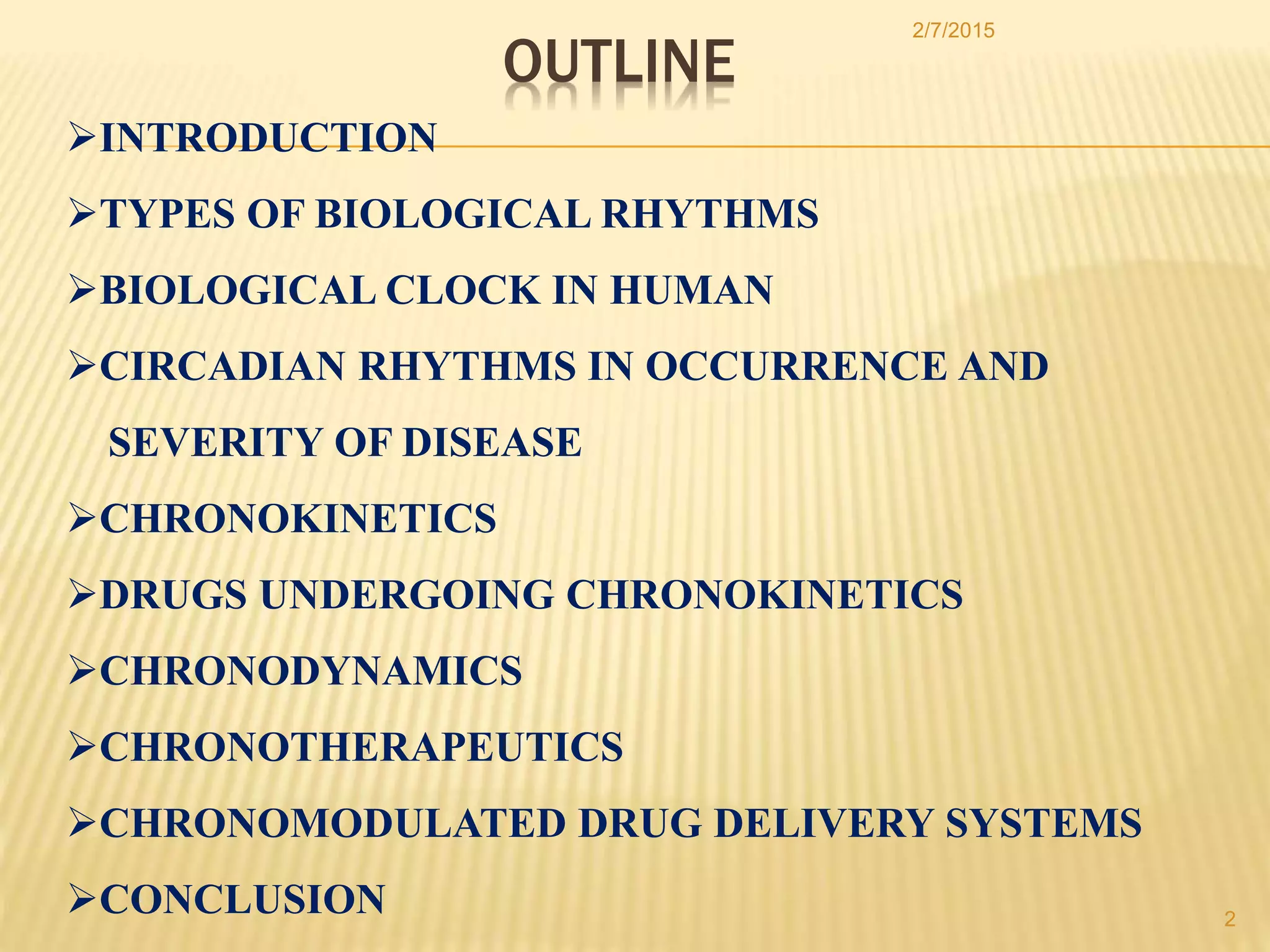 The role of chronopharmacology in therapeutics drinjeti | PPTX