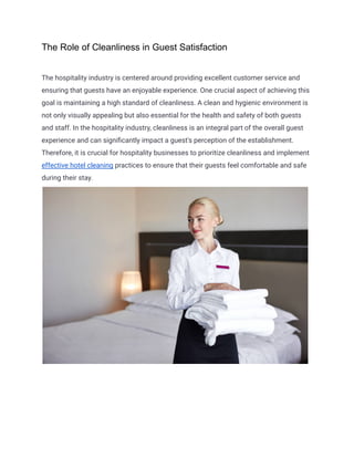 The Role of Cleanliness in Guest Satisfaction.pdf